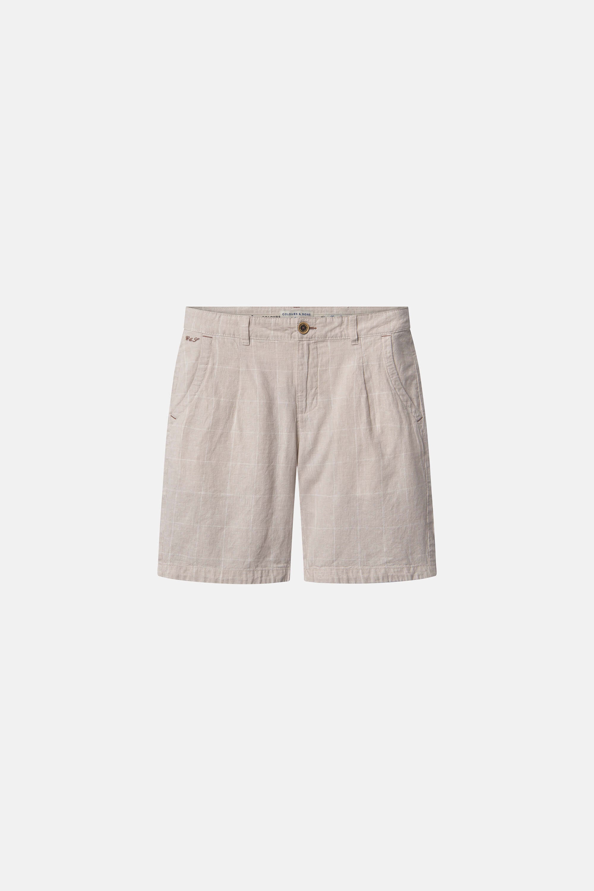 Shorts Linen Blend - Tent Check